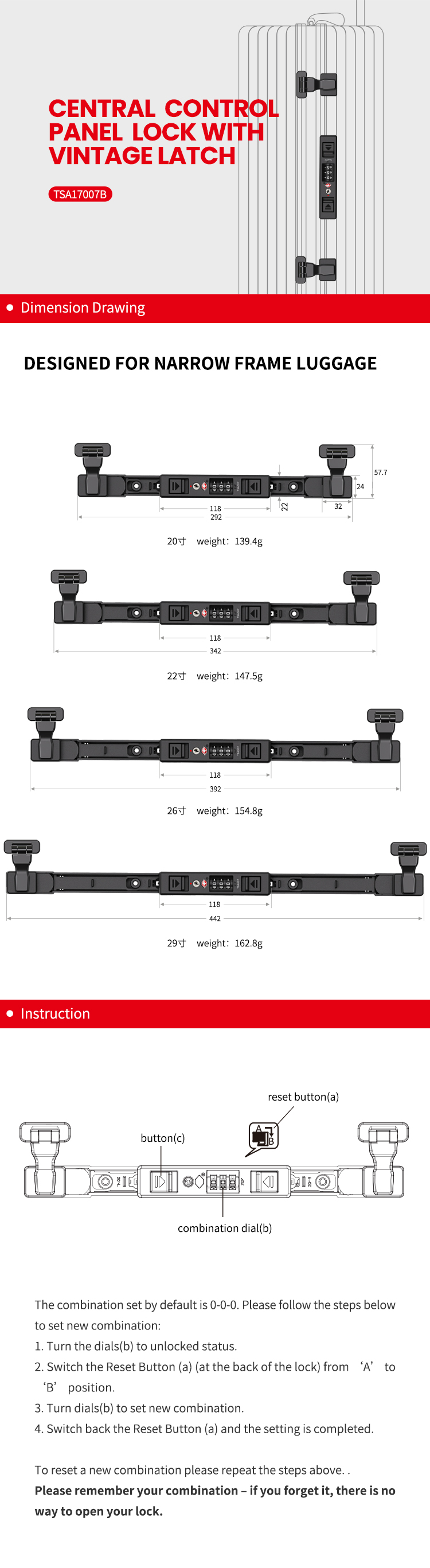 TSA17007B_Yifeng Lock Co., Ltd